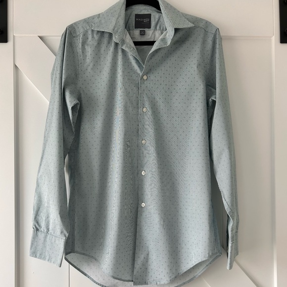 Madison | Shirts | Mens Madison Teal Slim Buttonup Shirt | Poshmark